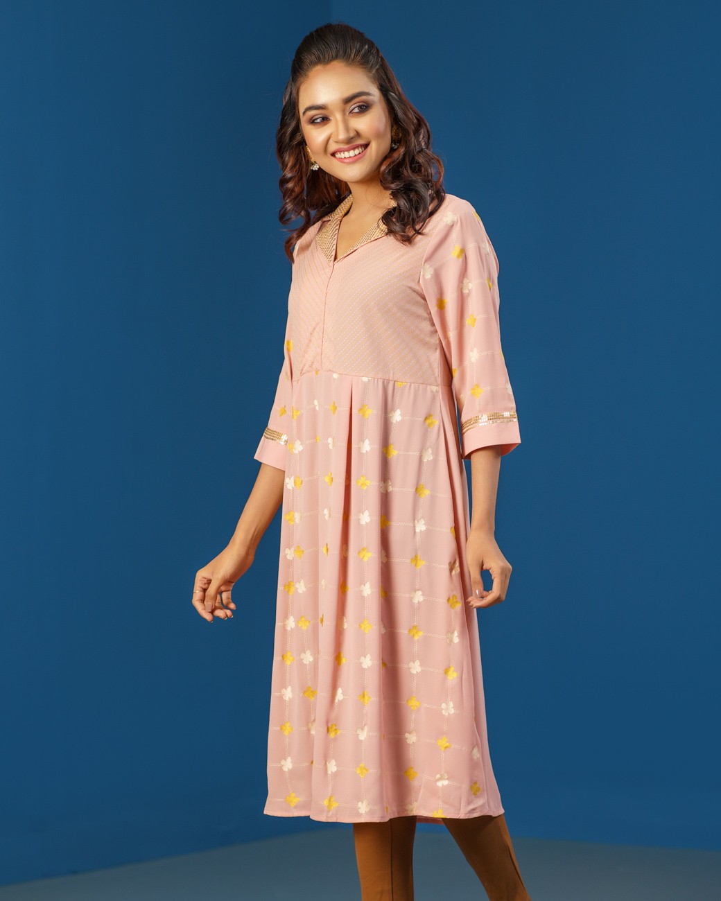 WOMEN'S WOVEN LONG TOPS